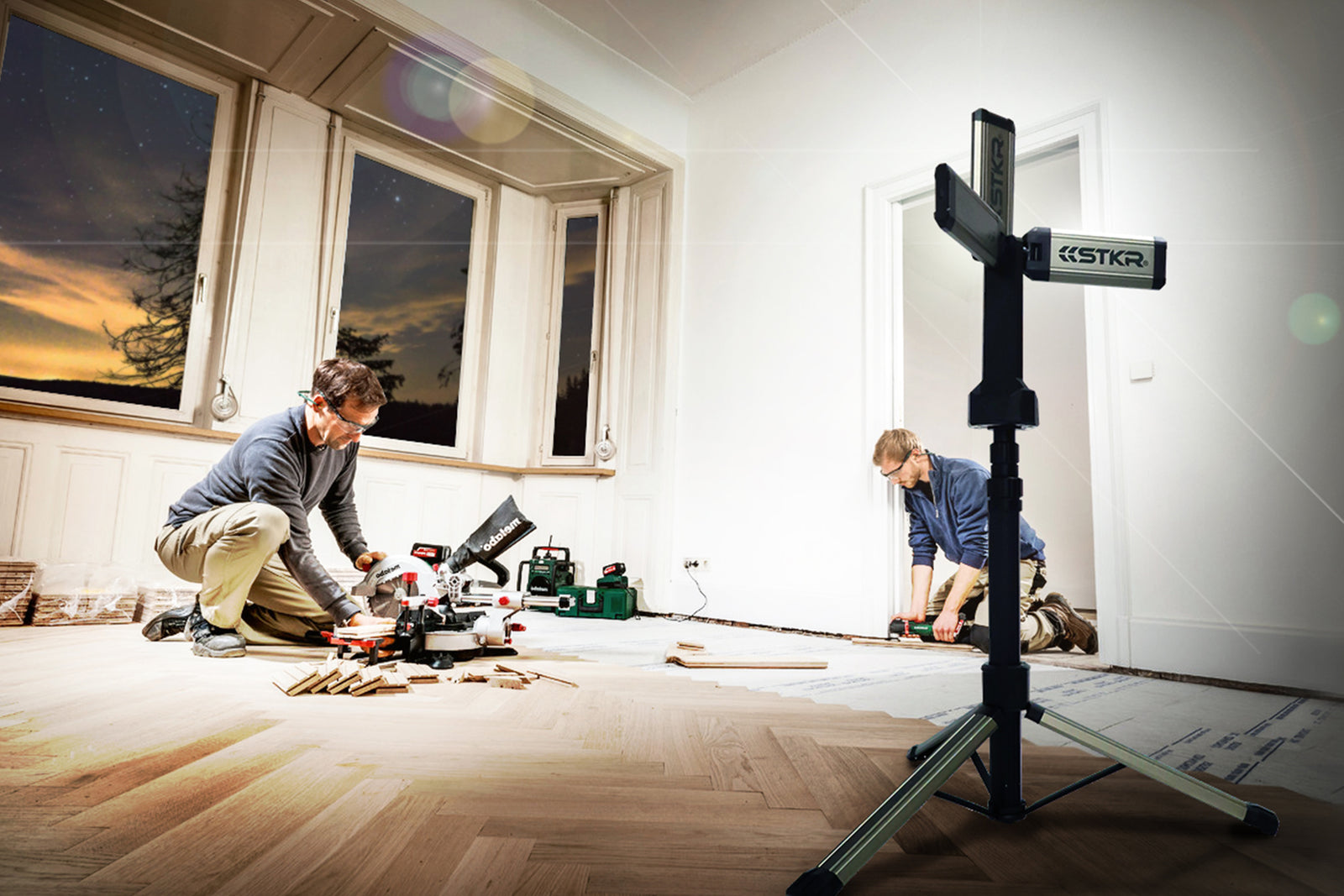 The Best LED Rechargeable Work Light with Tripod Stand - STKR Concepts